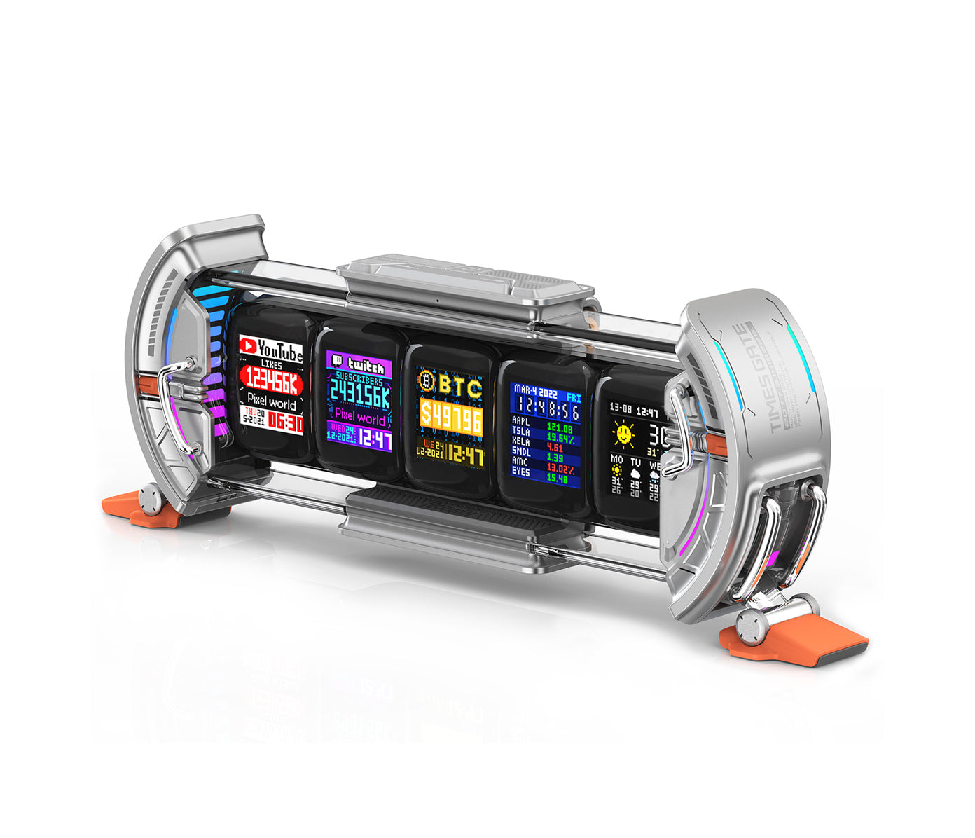 Divoom Times Gate Deep-Gray, WiFi Pixel Art Display With Clock And Amb – i-Station Mobile Phone ...