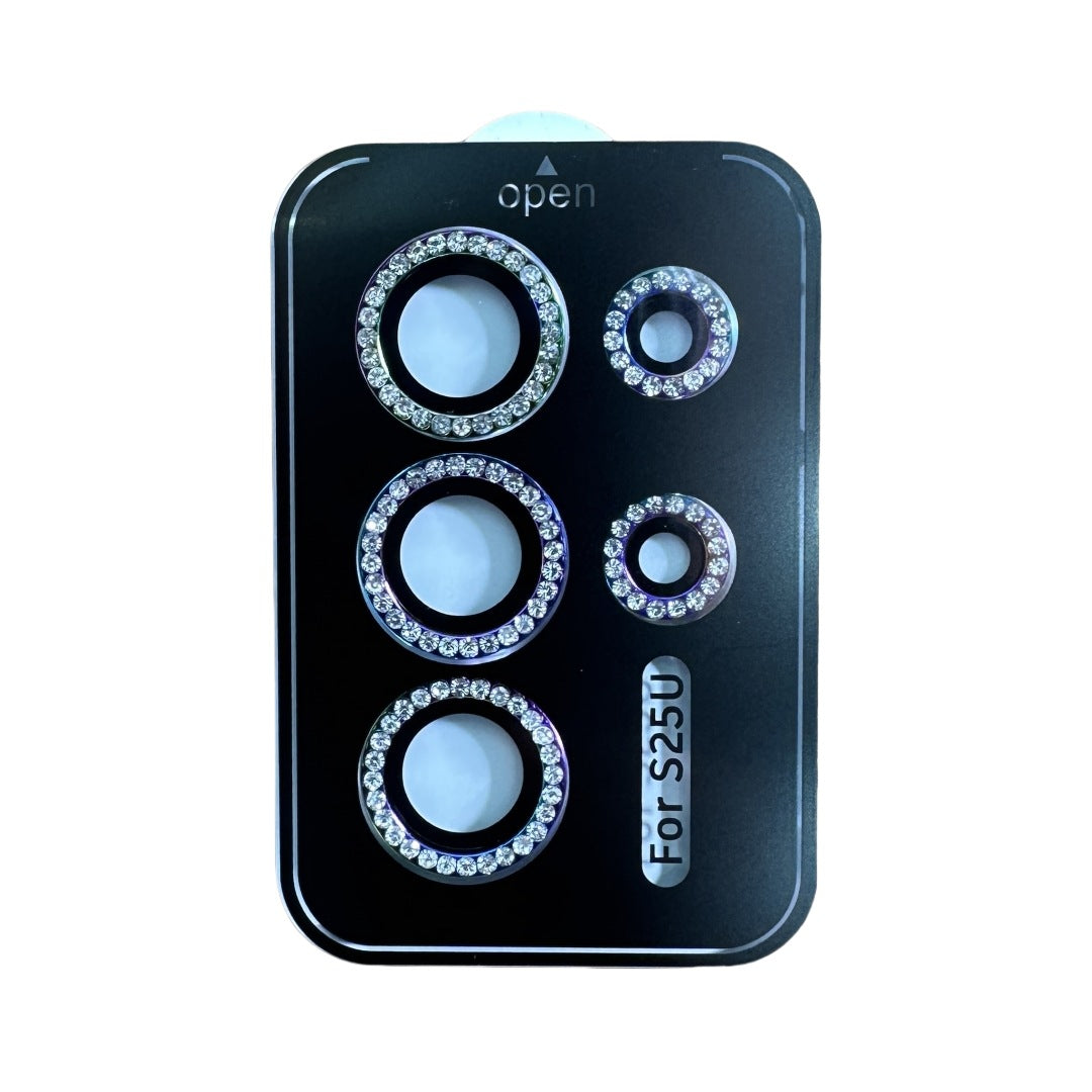 Samsung Galaxy S25/Plus/Ultra - Diamond-inlaid Metal Rear Camera Prote ...