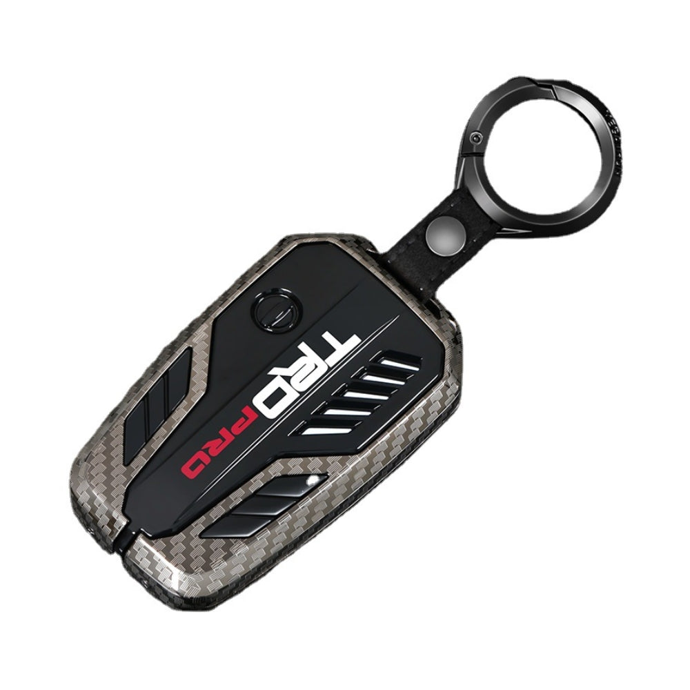 Toyota TRD Carbon Fiber Metal Car Key Fob Protective Case Cover For C ...