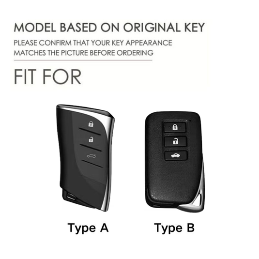 Lexus Premium Leather Protection Car Key Fob Case Cover For ES UX NX R ...