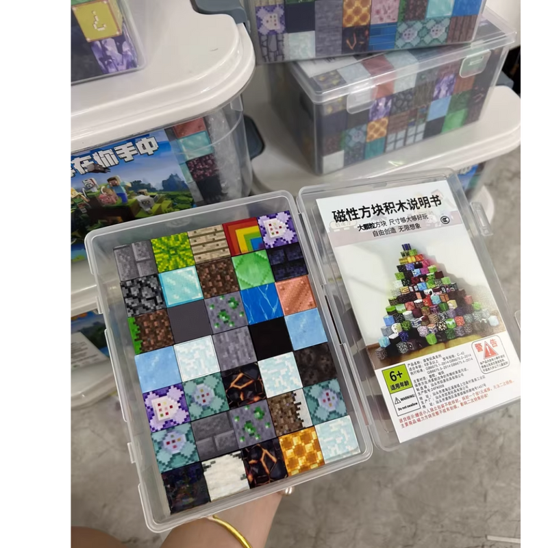 [400pcs] Minecraft Magnetic Building Blocks – 400pcs Random Mini Magne ...