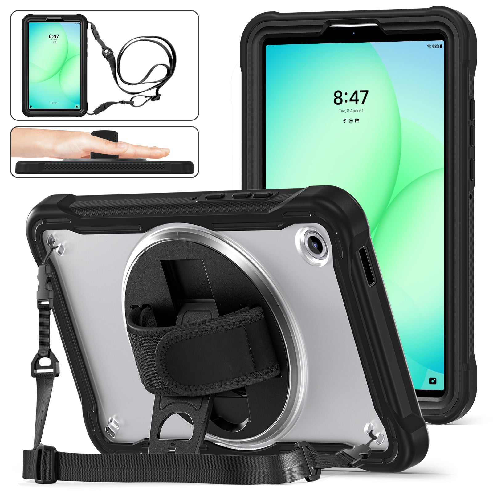 [Built-in Stand] Samsung Galaxy Tab A11 Plus 11" (2025) 360° Rotatable ...