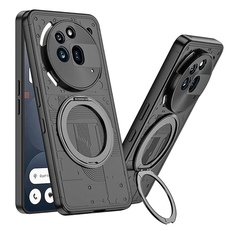 [Built-in Holder] Nothing Phone (3a)/Pro Matte Shockproof Stand Series ...