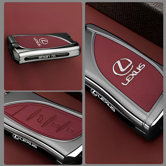 Lexus Premium Leather Protection Car Key Fob Case Cover For ES UX NX R ...