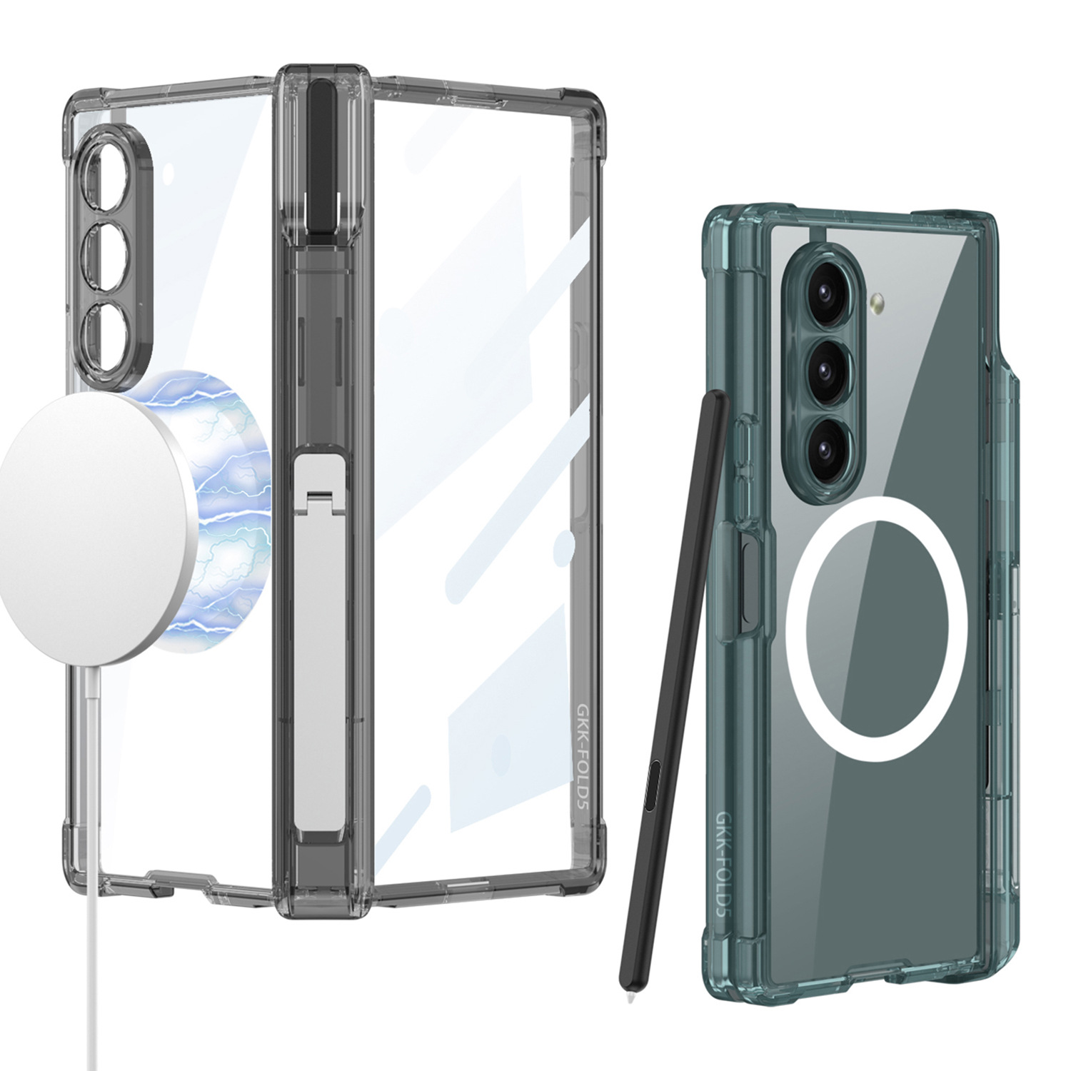 [Magsafe Compatible] Samsung Galaxy Z Fold5 (SM-F946) - Transparent Sh ...
