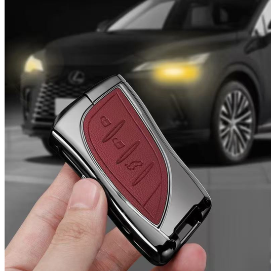 Lexus Premium Leather Protection Car Key Fob Case Cover For ES UX NX R ...