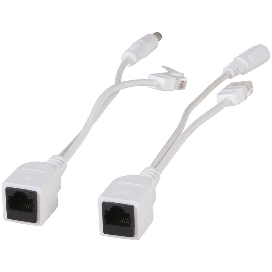 [Pair] Passive PoE Injector and PoE Splitter Kit with 5.5x2.1 mm DC Co ...