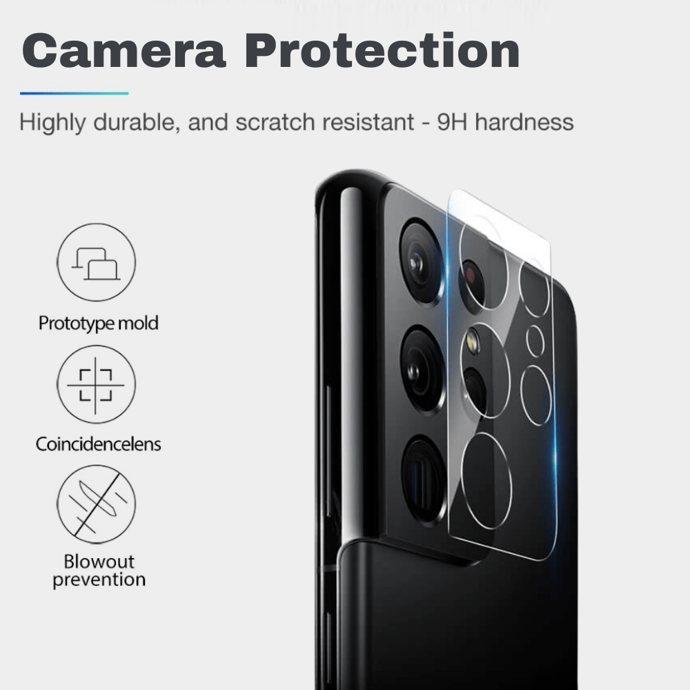 Samsung Galaxy S22/S22 Plus/S22 Ultra Tempered Glass Camera Lens Prote ...